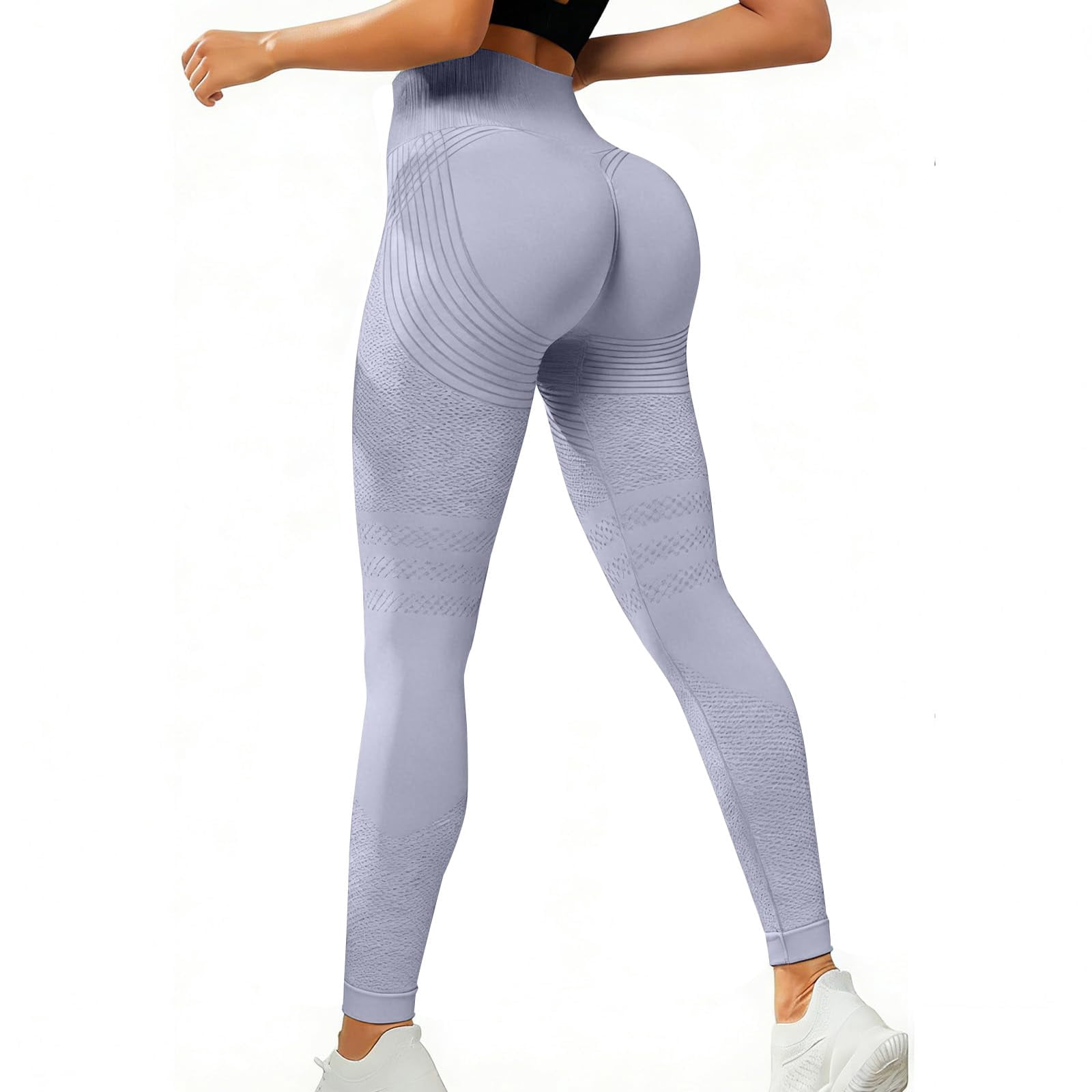 3D Compression Leggings Women, High Waist Workout Tights for Gym ...