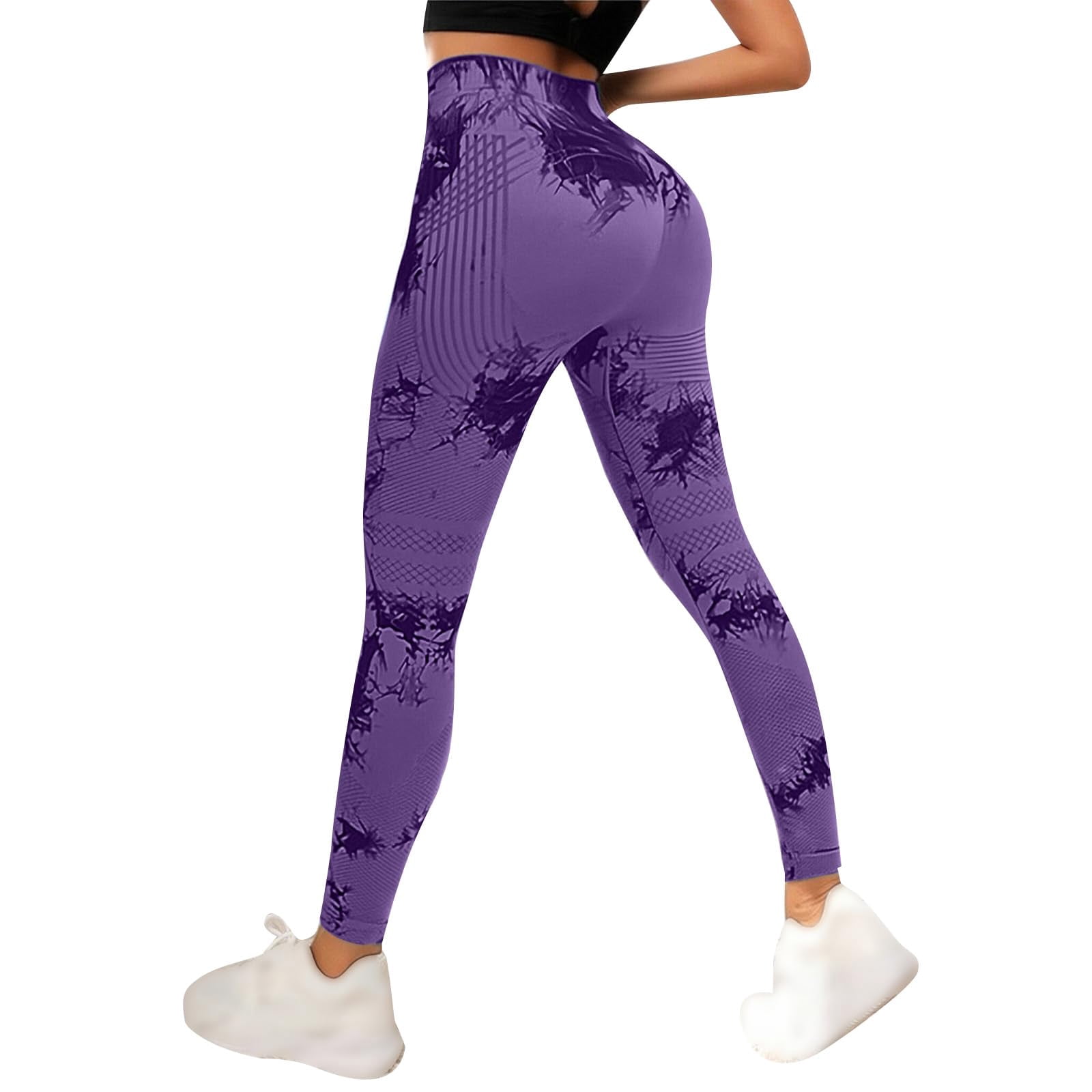 3D Compression Leggings Women, High Waist Workout Tights for Gym ...