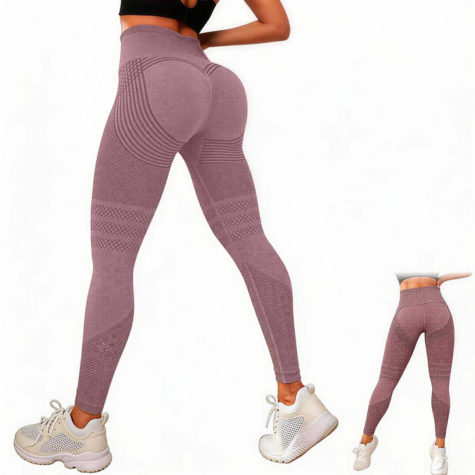 3D Compression Leggings for Women - High Waist Anti Cellulite Workout ...