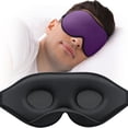 3D Contoured Sleep Mask for Side Sleepers, 100% Light Blocking Eye Mask ...