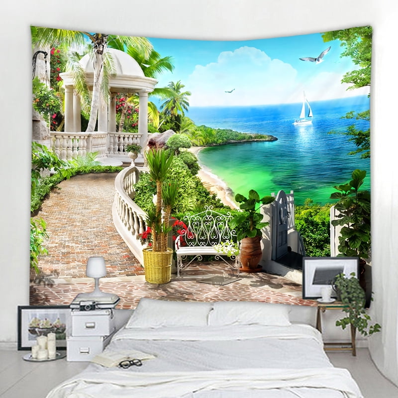 3D Corridor Landscape ration Tapestry Mandala Bohemian Hippie Wall ...