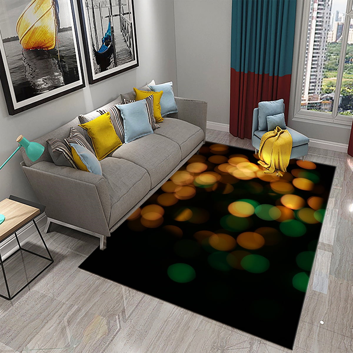3D Creative Design Carpet Modern Art Rug Visual Space Rectangle Area ...