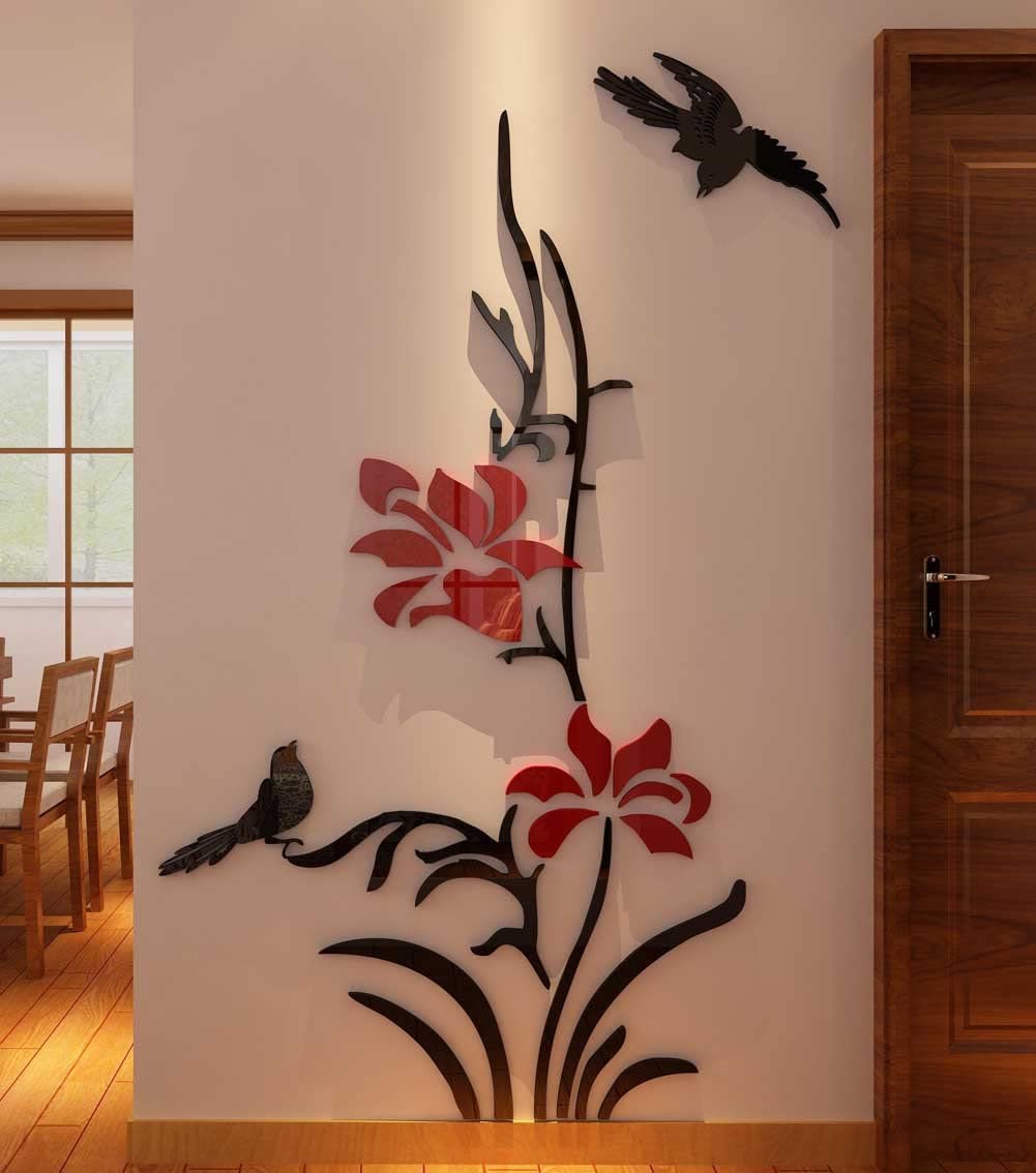 3D Creative Flower Wall Murals for Living Room Bedroom Sofa Backdrop Tv ...