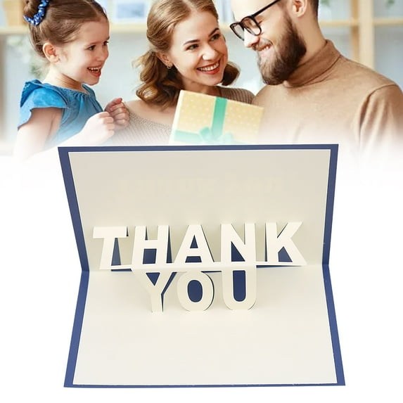 3D Creative Pop-Up Greeting Cards/ Three Greeting Card Handmade Thank ...