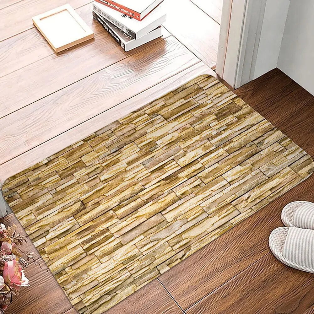 3D Creativity Cobblest Welcome Home Entrance Door Mat Bathroom Living ...