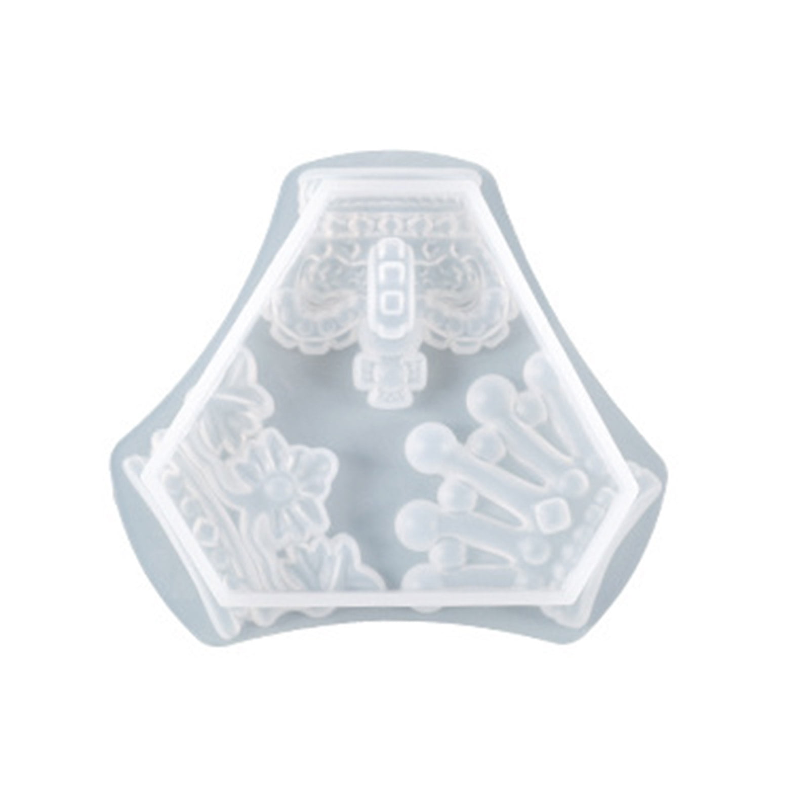 3D Crown Flower Patch Decor Mold Epoxy Resin Silicone Mold Jewelry ...