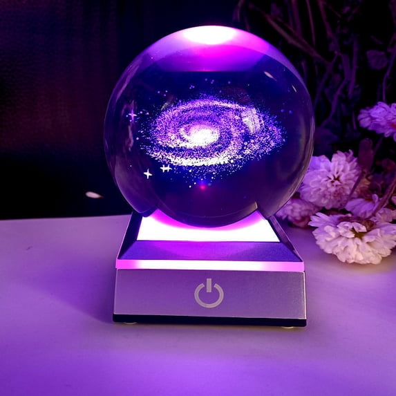 3D Crystal Ball Milky Way Decoration, Gift for Men and Women: Milky Way ...