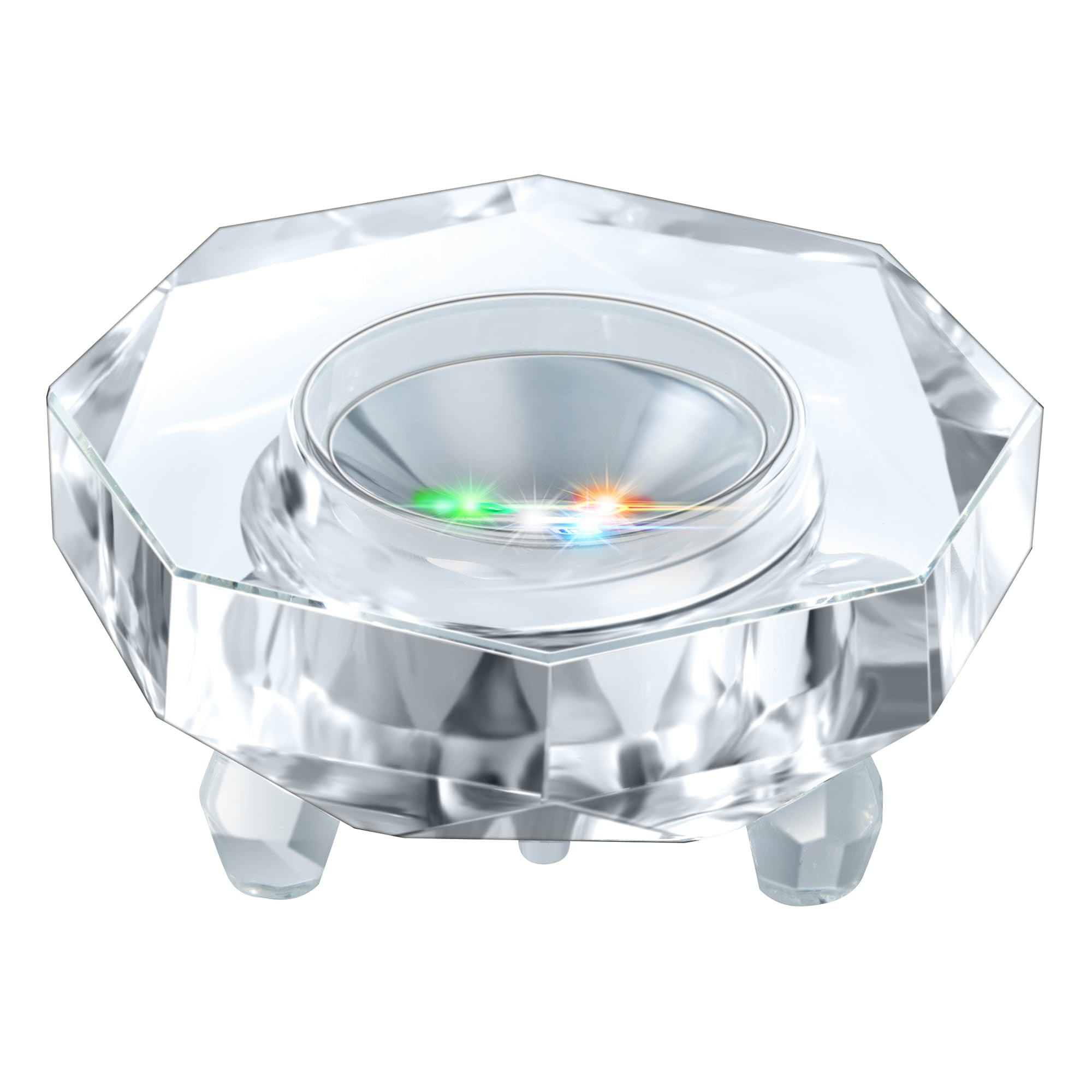 3D Crystal Photo LED Light Base Multicolor Changing Pedestal Color Show ...
