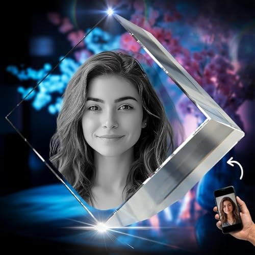 3D Crystal Photo, Personalized Memorial Gifts for Mom, Dad, Wife, Men ...