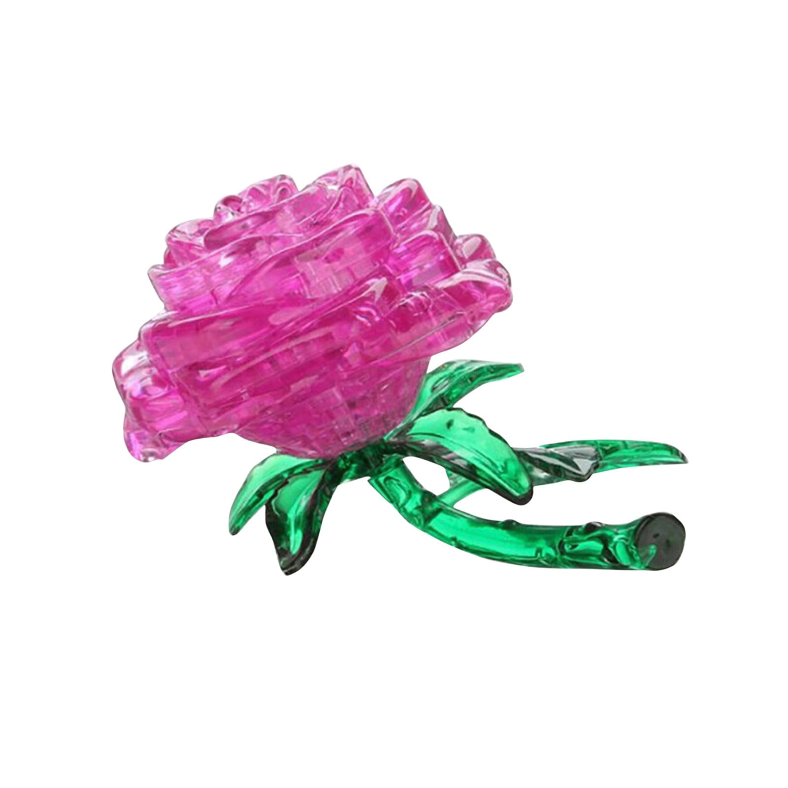3D Crystal Puzzle Rose DIY Toys Children Creative Gifts Fun Cute ...