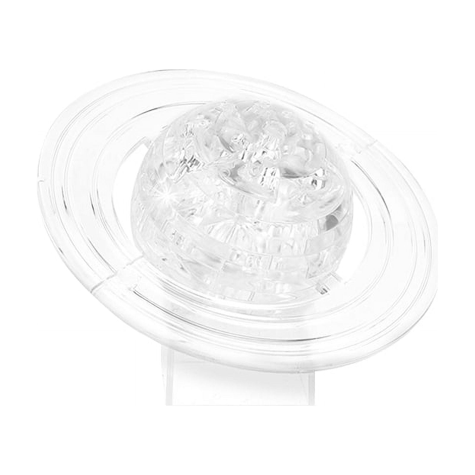 3D Crystal Saturn Shaped Puzzle Blocks, Transparent, 40 Pieces, DIY ...