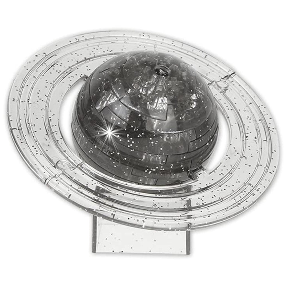 3D Crystal SaturnSaped Puzzle Jigsaw Translucent DIY Blocks Puzzle ...