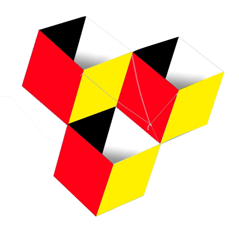 3D Cube Box Kite for Outdoor Flying, Novelty Design Easy Assembly Kite ...