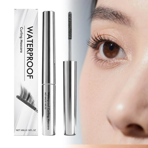 3D Curling Eyelash Iron Mascara, Black Washable Metal Mascara ...