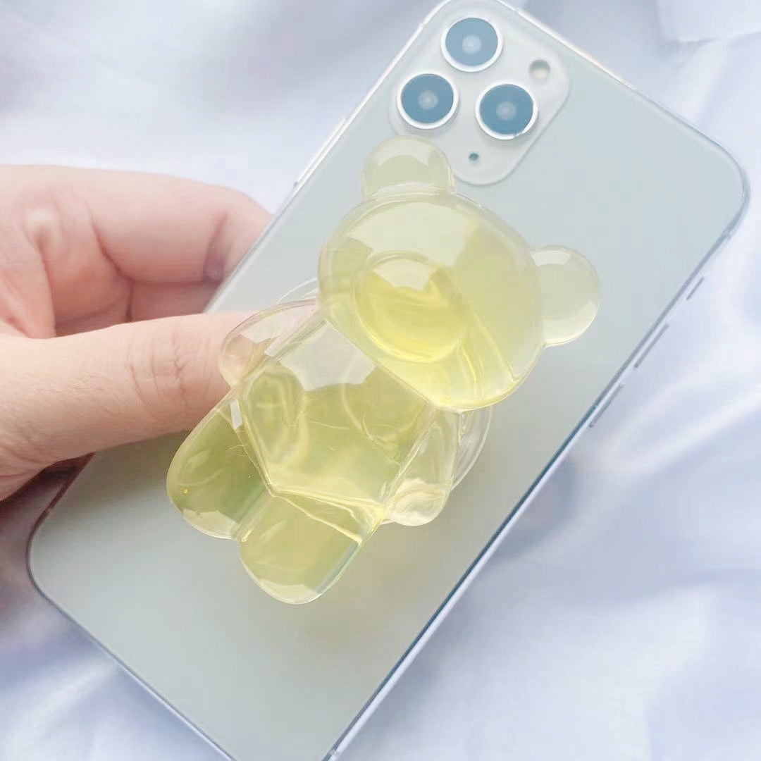 3D Cute Bear Grip Tok Finger Phone Holder for IPhone 13 12 Samsung ...