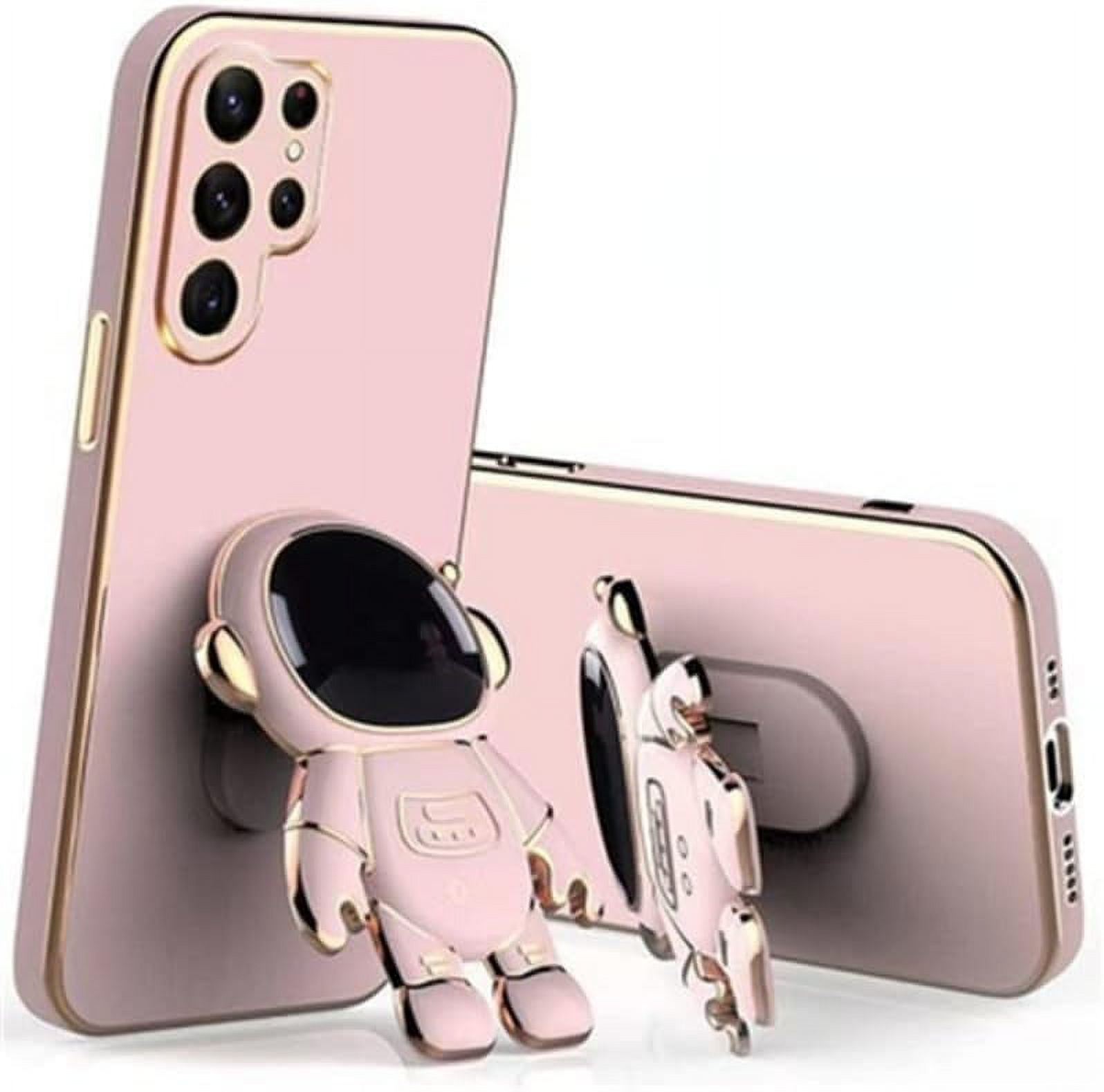 3D Cute Cartoon Astronaut Folding Stand Soft Phone Case for Samsung ...