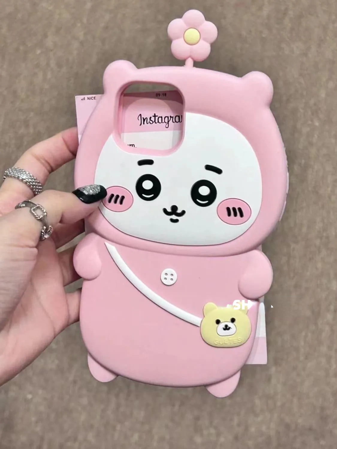 3D Cute Cartoon Chiikawas Mobile Phone Case Pajamas Usagi Suitable for ...