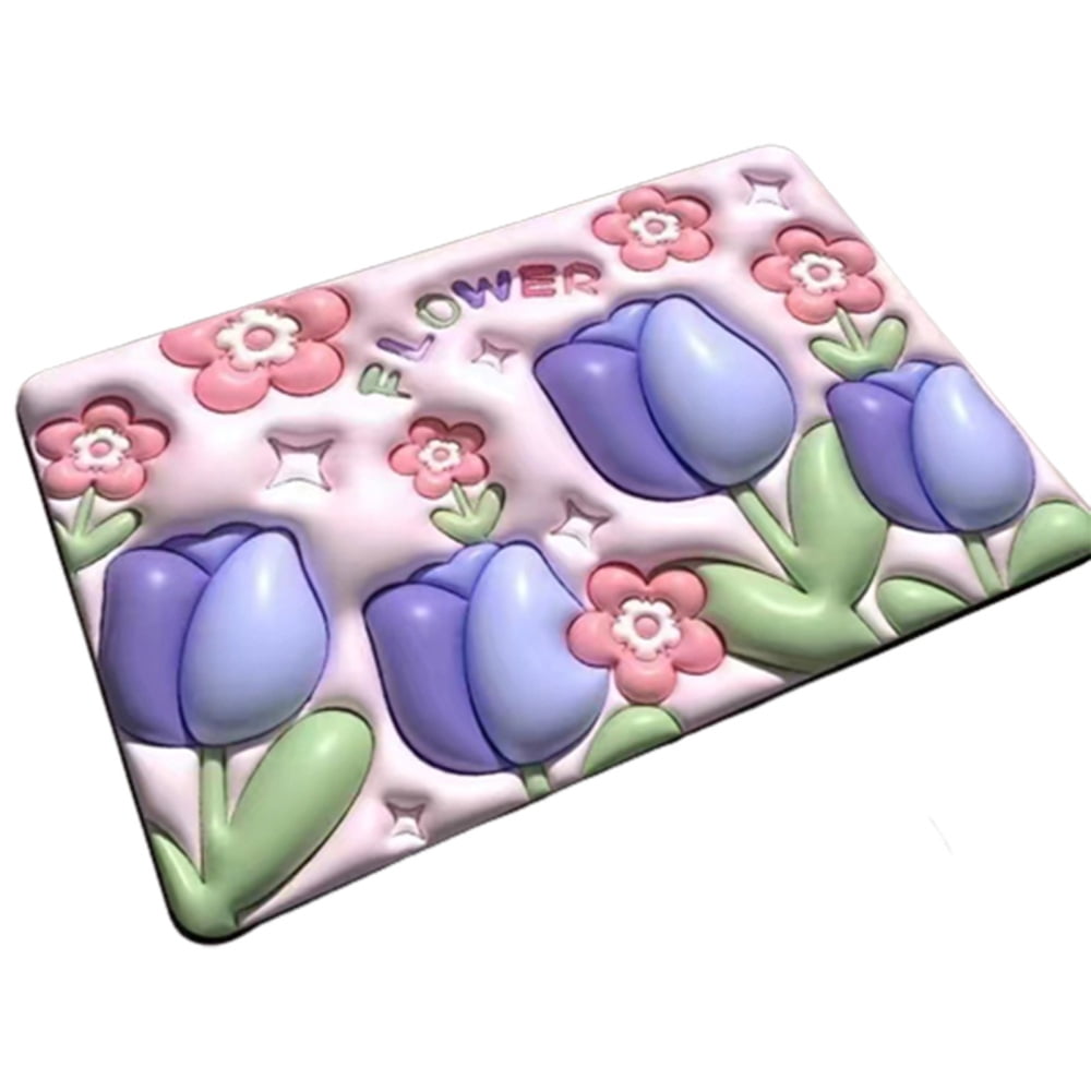 3D Cute Cartoon Floor Mat Anti Slip Absorbent Bath Mats for Indoor ...