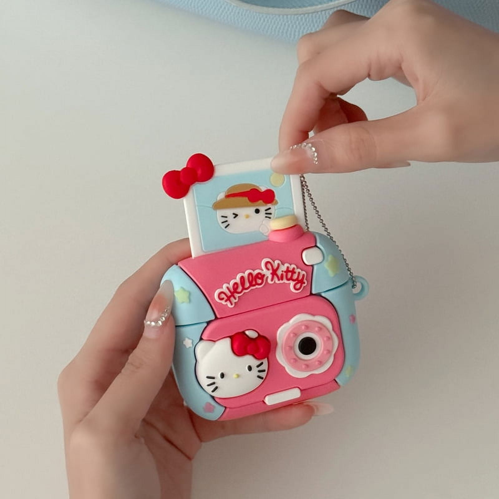 3D Cute Cartoon Sanrio Hello Kitty Camera Earphone Case For Airpods 1 2 ...