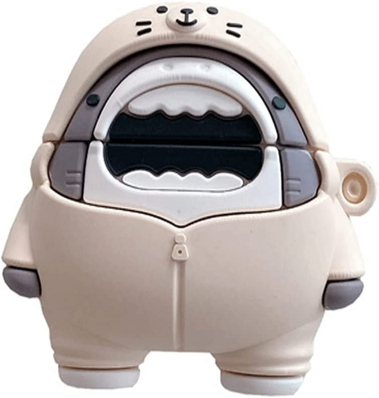 3D Cute Kawaii Character Fleece Shark Design Air pods Cover Compatible ...