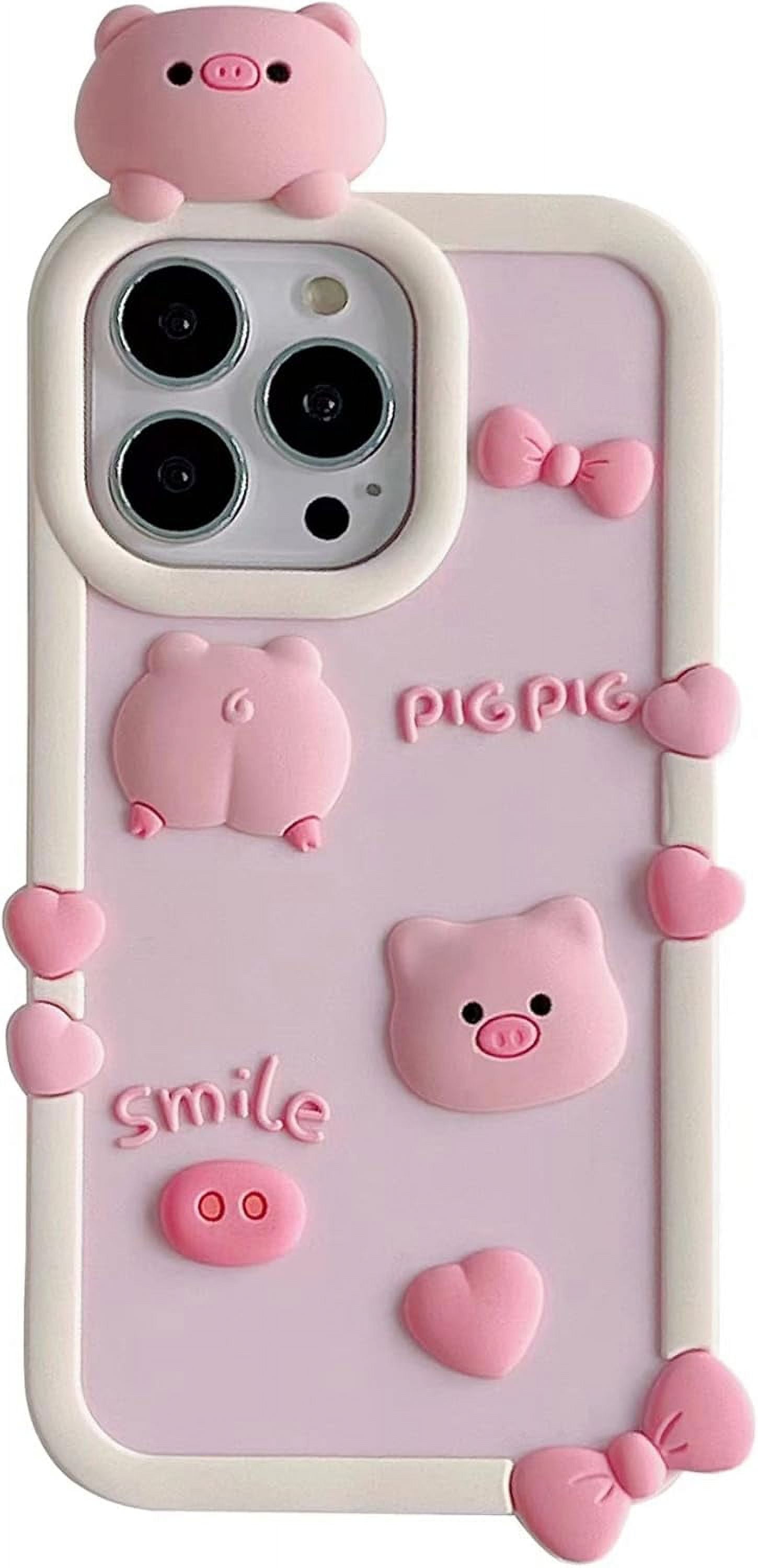 3D Cute Pig Case for iPhone 12 Pro Max,Cartoon Kawaii Smile Pig Kids ...