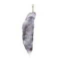 3D Cute Tail Keychain Pendant Women Key Ring Holder Pompoms Key Chains ...