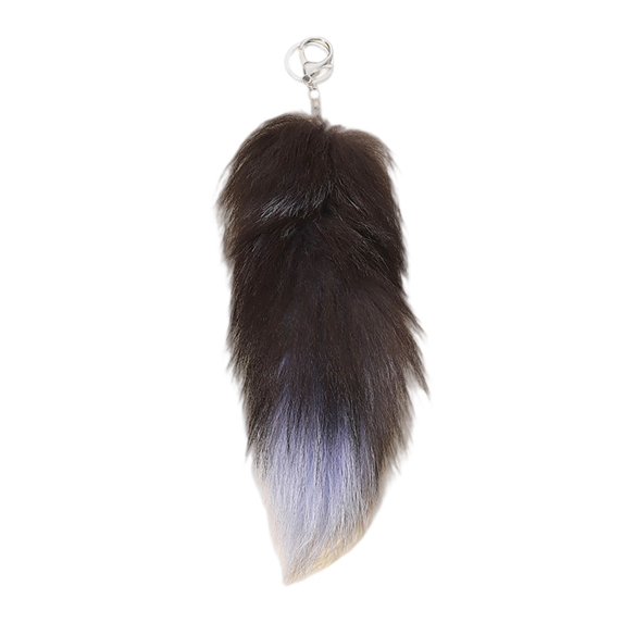 3D Cute Tail Keychain Pendant Women Key Ring Holder Pompoms Key Chains ...