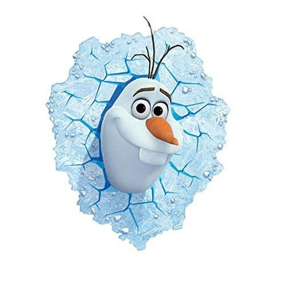 3D DECO FX DISNEY FROZEN OLAF LED BEDROOM WALL NIGHT LIGHT WITH CRACK ...