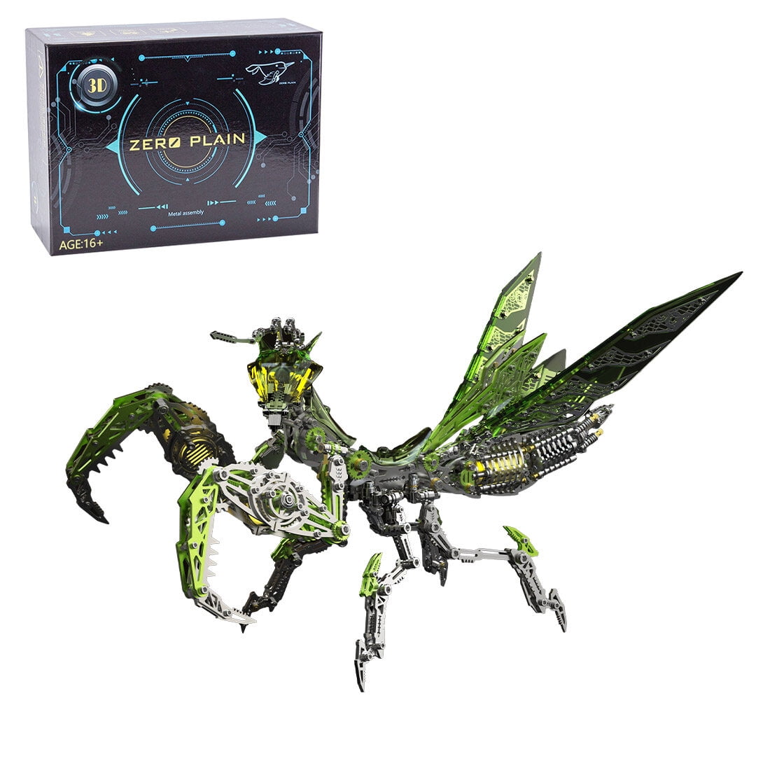 3D DIY Mechanical Metal Mantis Model Kit, 1000+PCS Steampunk Insect ...