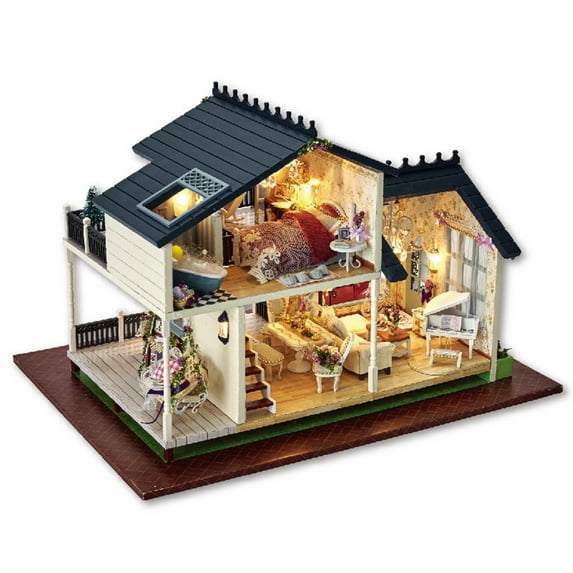 3D DIY Miniature Room Dollhouse Kit Adult Model Kit, Build Dollhouse ...