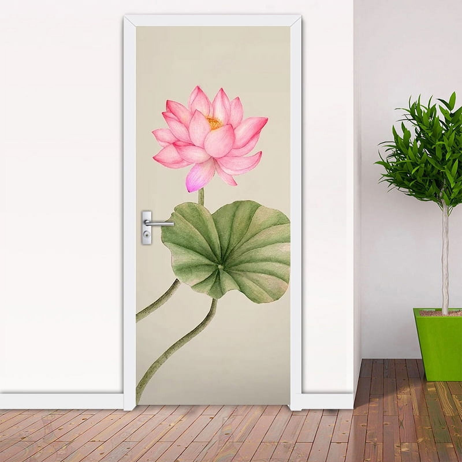 3D DIY Removable Door Sticker For Bedroom Living Room Self-adhesive ...