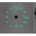 3D DIY Wall Clock Luminous Frameless Silent Living Room Dining Room Simple 3D Wall Sticker Wall ...