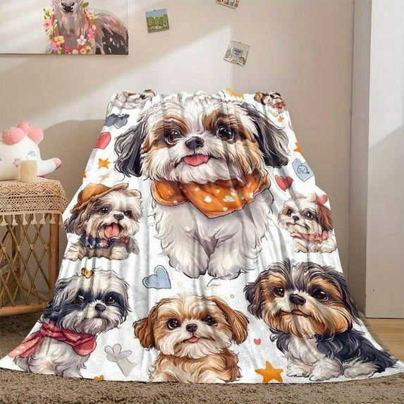 3D Dachshund Print Flannel Blanket - Soft, Lightweight & Machine ...
