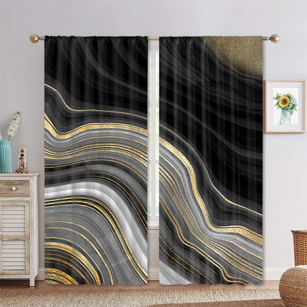 3D Dazzling Musical Instruments Guitar Rack Drum Design Sunshade Curtains Love Music Children's ...