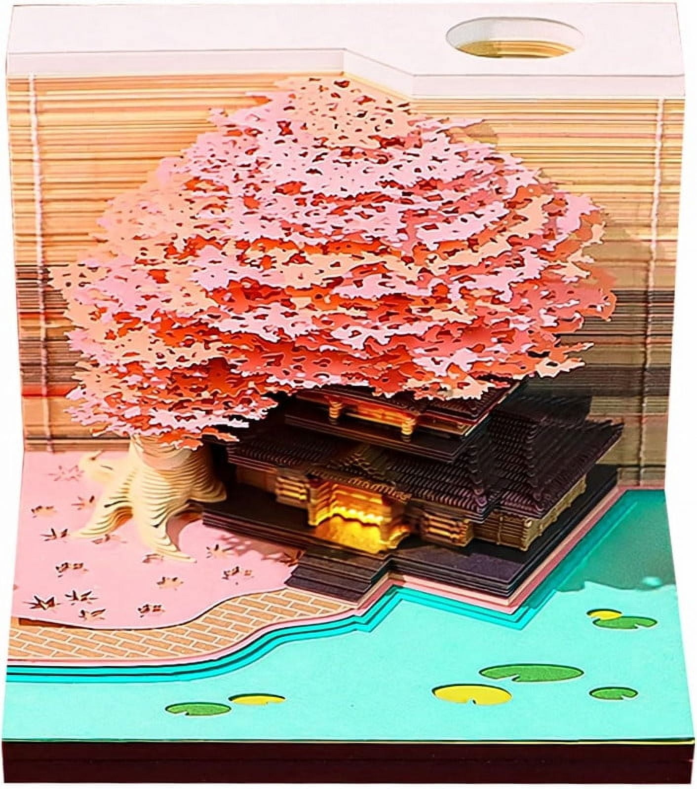 3D Desk Calendar 2025, 3D Art Calendar Memo Pad, New Creative Time ...