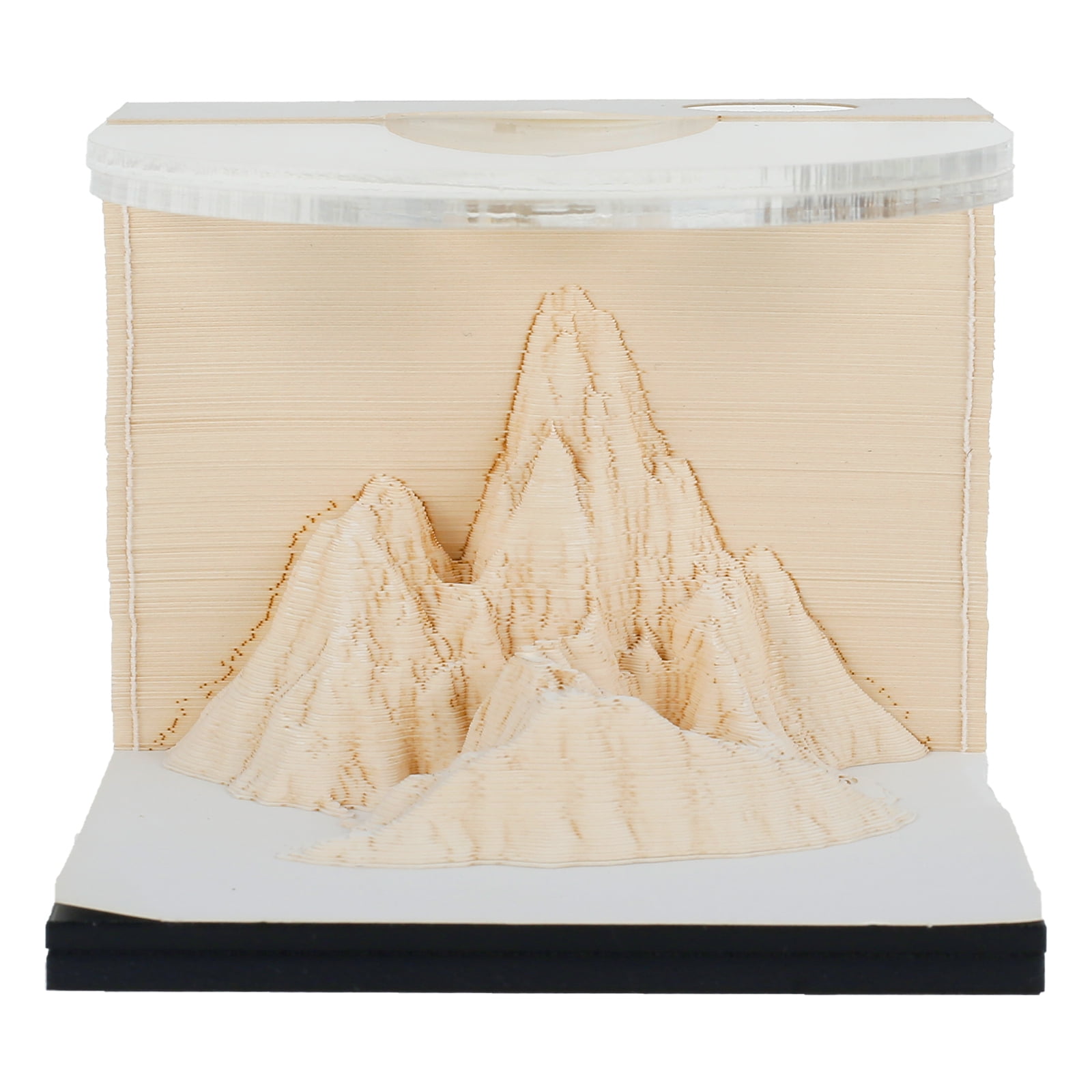 3D Desk Note Pad Stereo Sunshine Mountain Memo Pad Tear-Away Calendar ...
