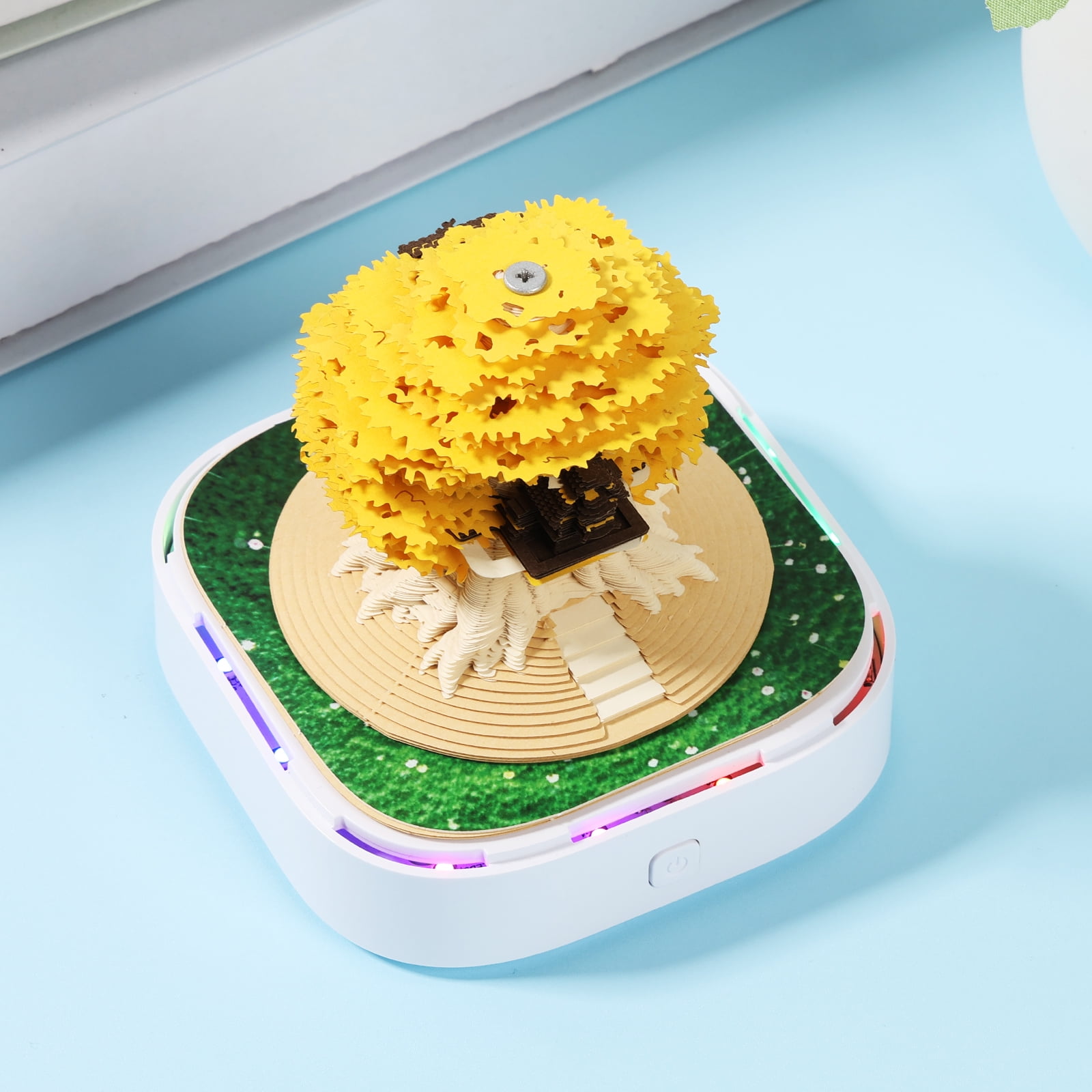 3D Desk Note Pad Stereo Tree House Memo Pad Tear-Away Calendar Note Pad ...