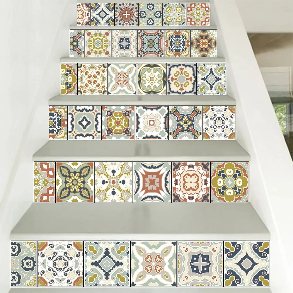 3D Detachable Staircase Sticker PVC Waterproof Self-adhesive Staircase ...