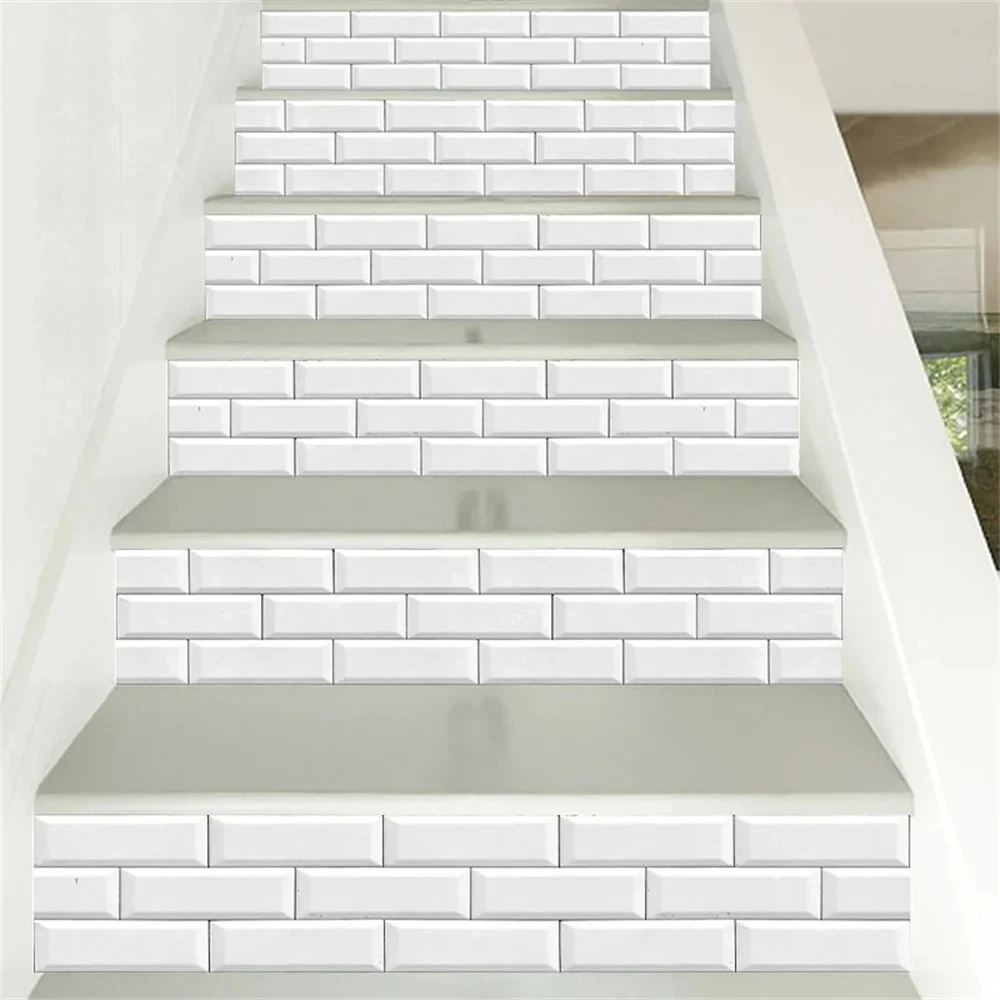 3D Detachable Staircase Sticker PVC Waterproof Self-adhesive Staircase ...