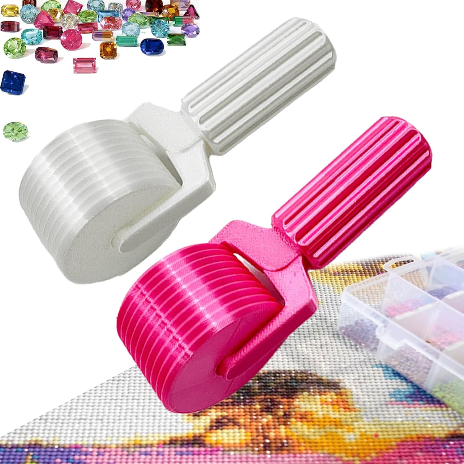 3D Diamond Painting Roller Tool, Easy-Grip Hand Roller with Detachable ...