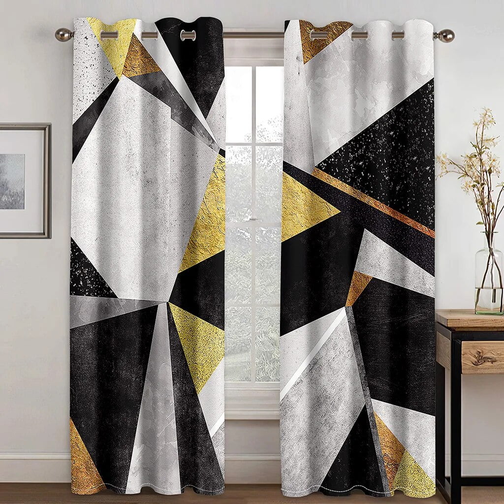 3D Digital Print Geometric Pattern Curtains For Bedroom Kids Boy ...