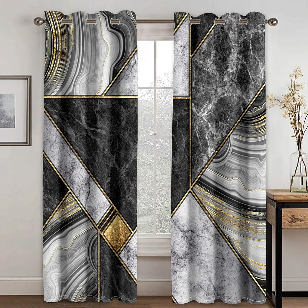 3D Digital Print Geometric Pattern Curtains For Bedroom Kids Boy ...