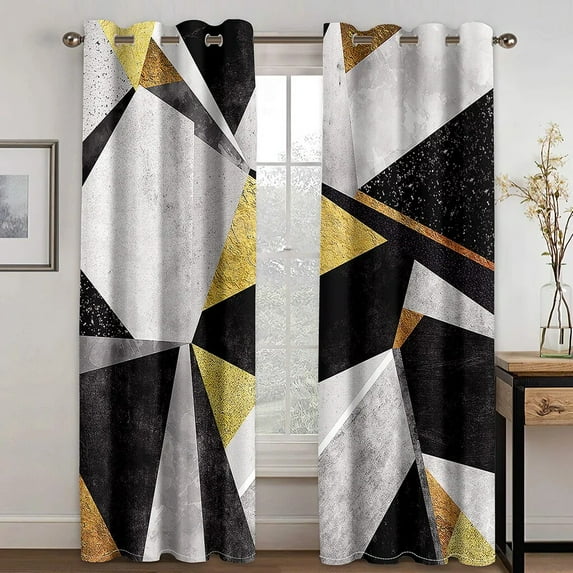3D Digital Print Geometric Pattern Curtains For Bedroom Kids Boy ...