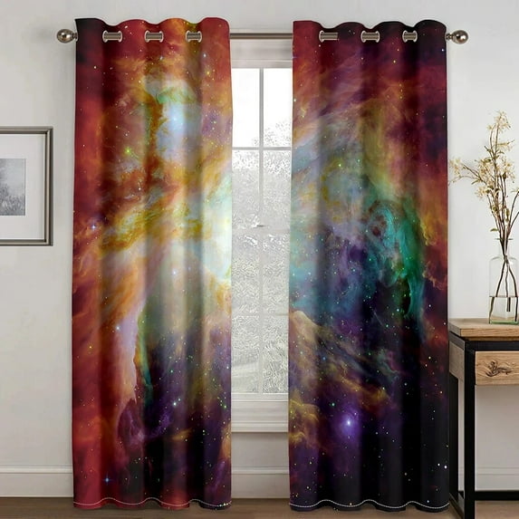 3D Digital Print Star Curtains For Living Room Bedroom Personality ...