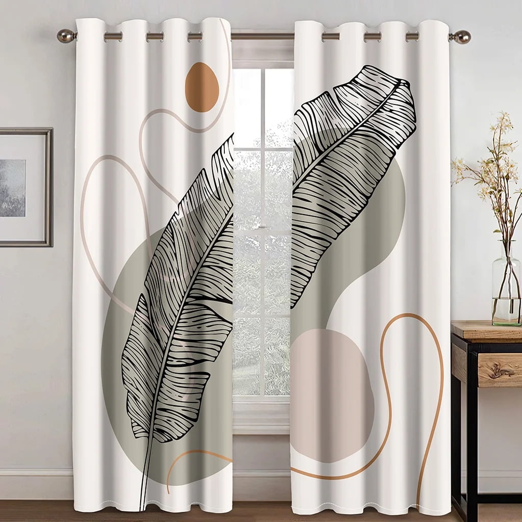 3D Digital Printing Abstract Minimalist Style Texture Sunshade Curtains ...
