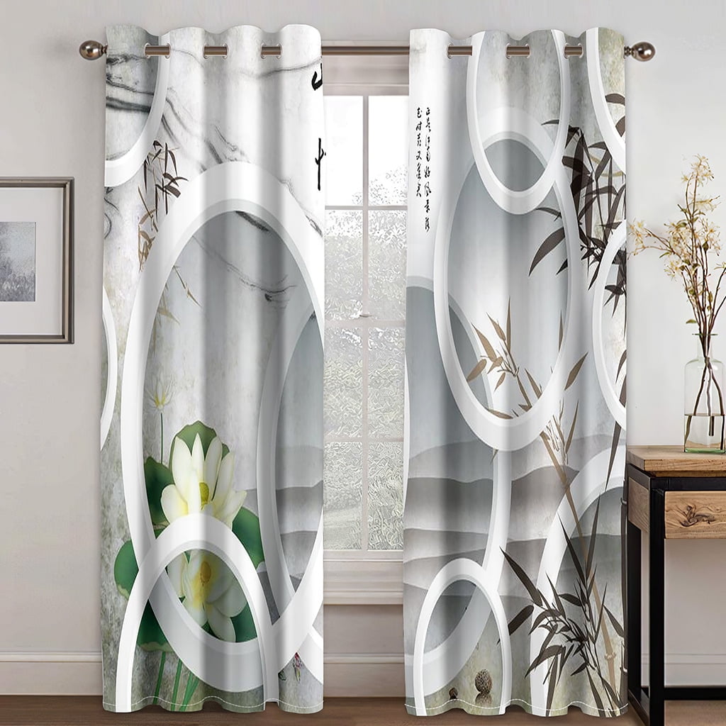 3D Digital Printing Minimalist Style Gold Texture Sunshade Curtains ...