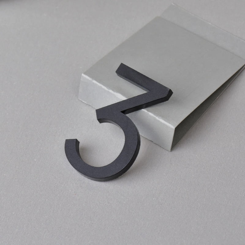3D Digits House Number Sticker Self Adhesive Door Plate Sign Outdoor ...