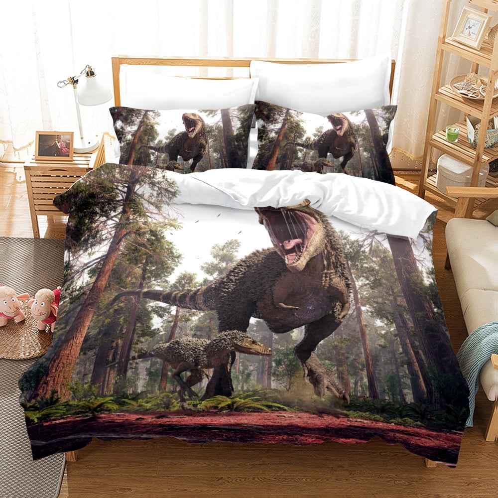 3D Dinosaur Monster Digital printed quilt sets of three-piece sets of ...