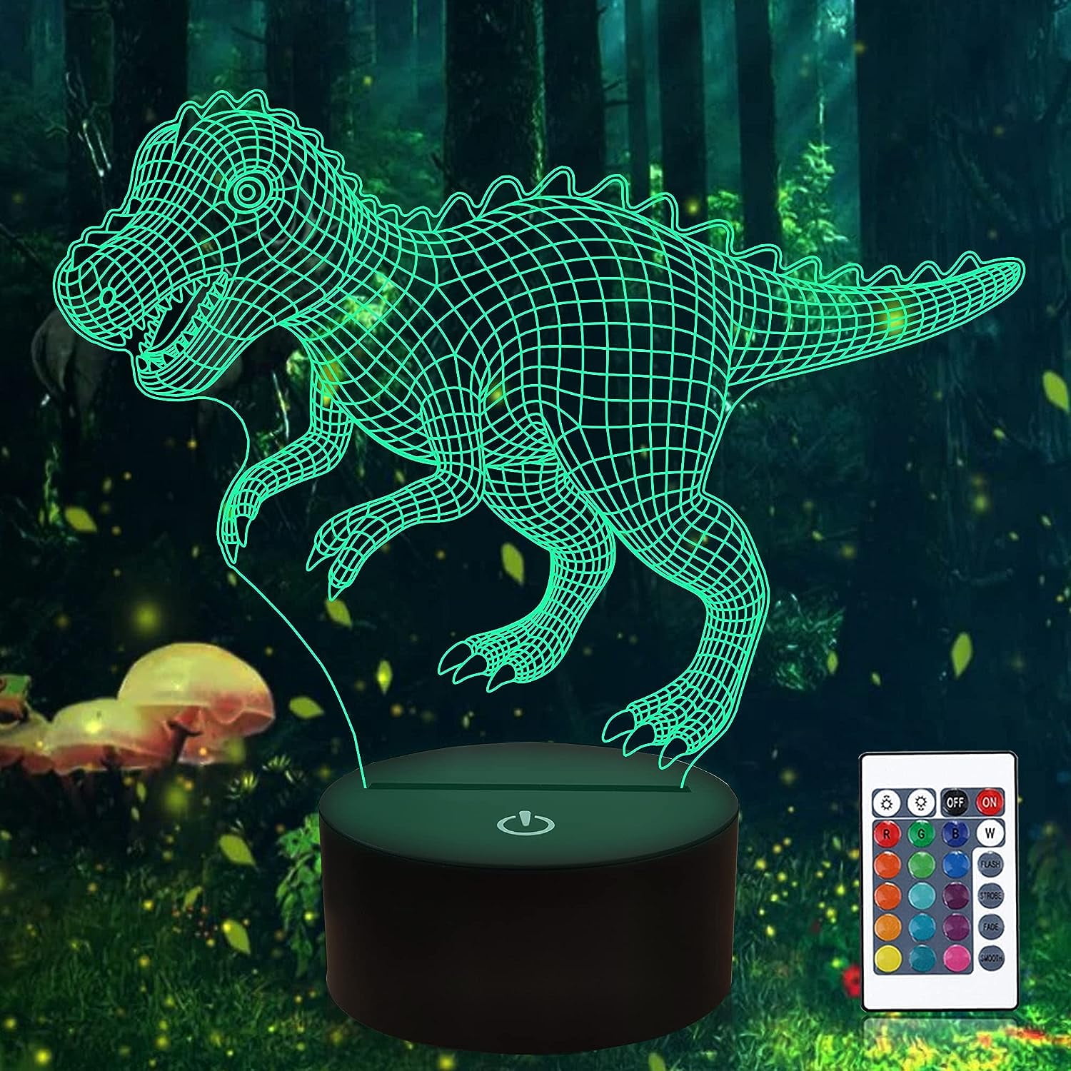 3D Dinosaur Night Light Lamp Toys, Birthday Party Decorations, Dinosaur ...