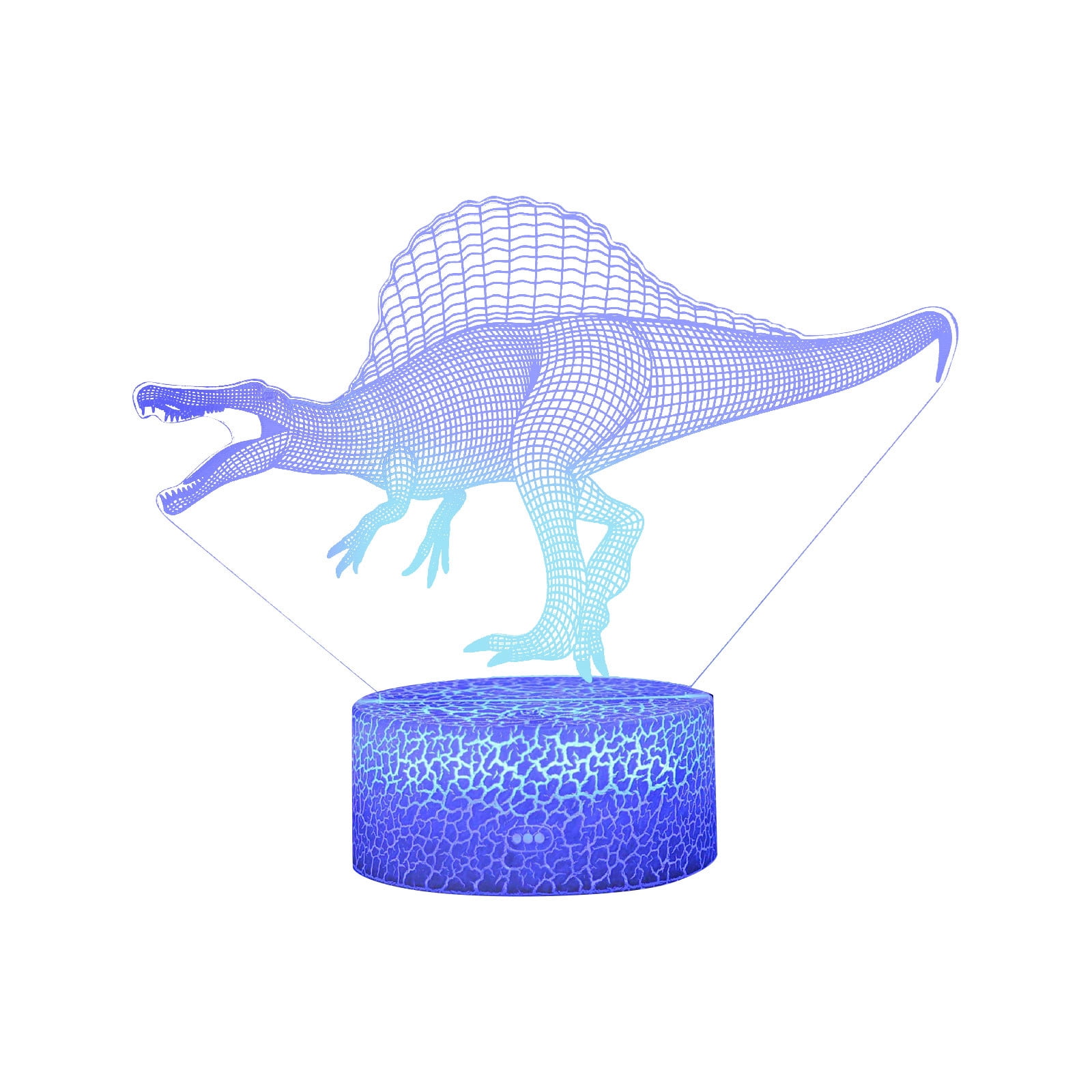 3D Dinosaur Night Light for Kids LED Optical Illusion Lamp with Remote ...